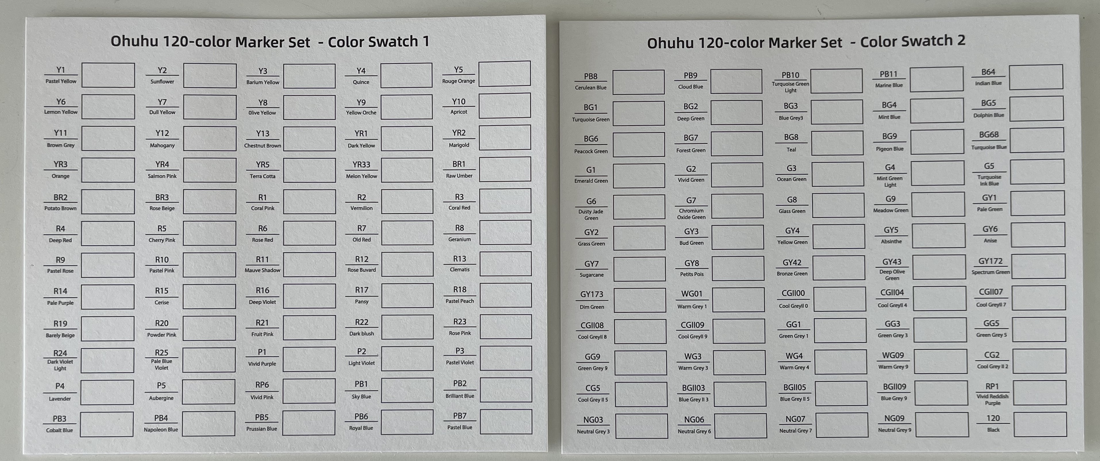 Ohuhu Art Markers Honolulu Series - Honolulu B-02 (120 Pack) - The ...